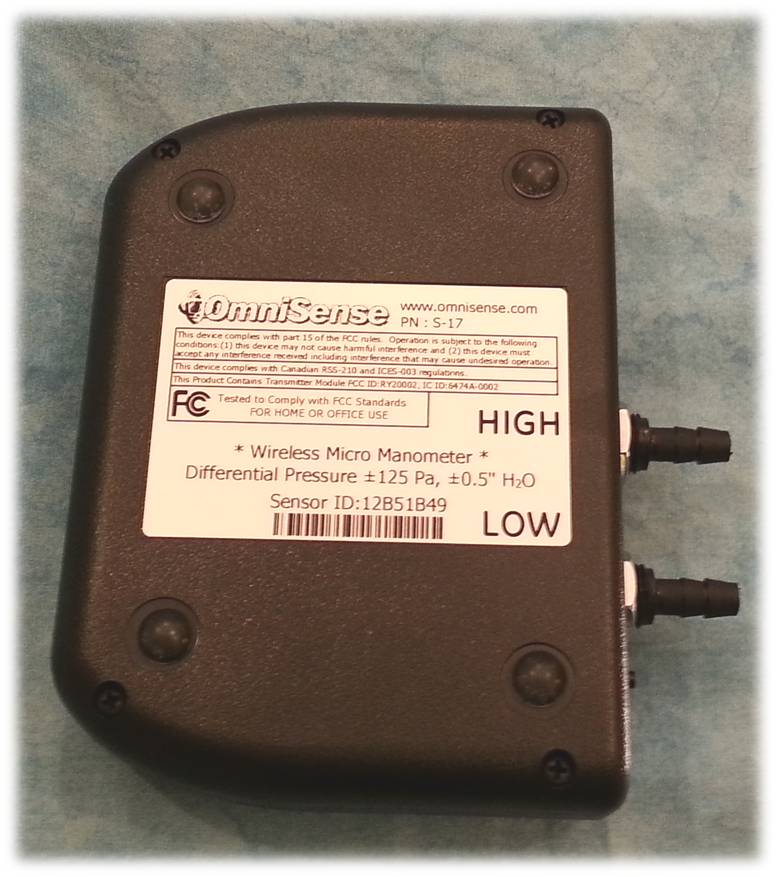 OmniSense Wireless Sensors:S-17, S-27, S-29 Wireless Manometer ...